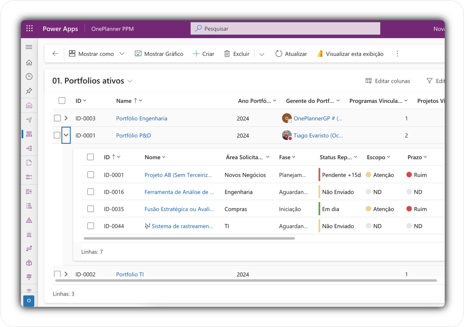 Programas E Portfólios - OnePlanner PPM